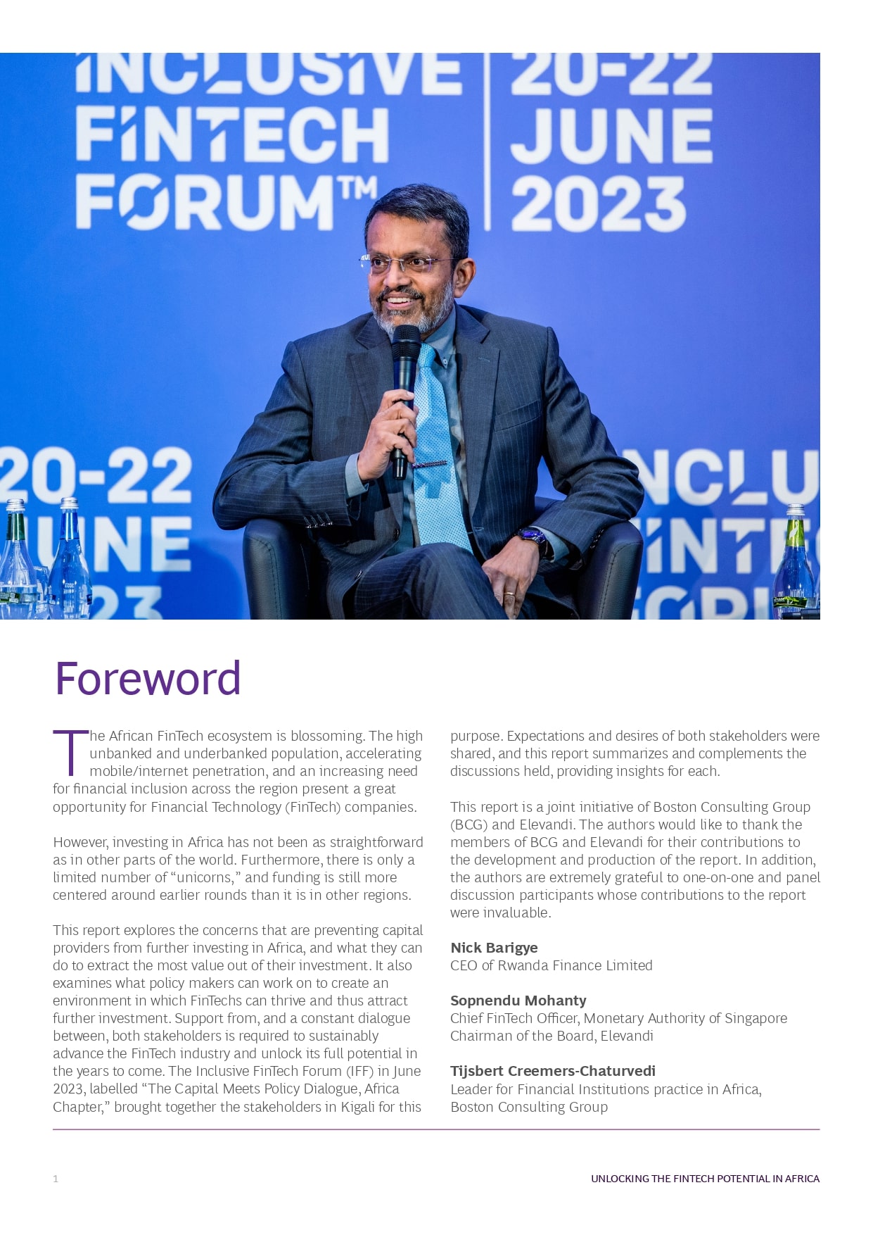 Unlocking the FinTech Potential in Africa Unlocking the FinTech Potential in Africa